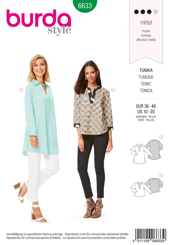 Πατρόν Τοπ Burda Style 6633 - Rafto.gr